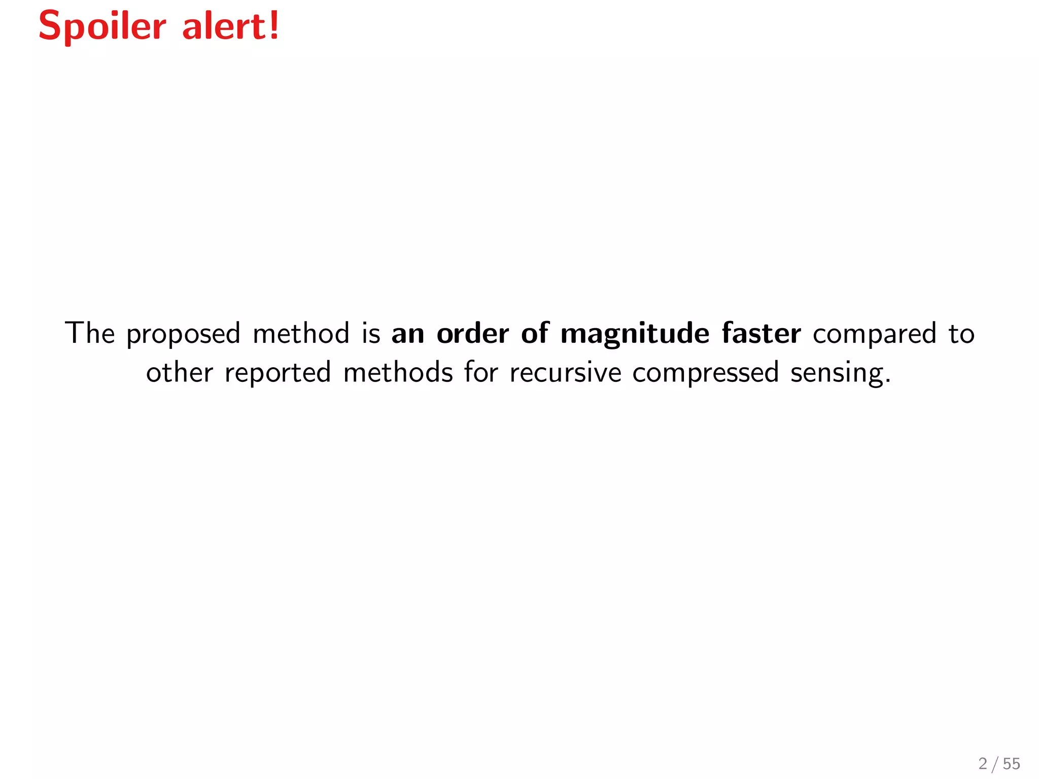 Recursive Compressed Sensing | PDF
