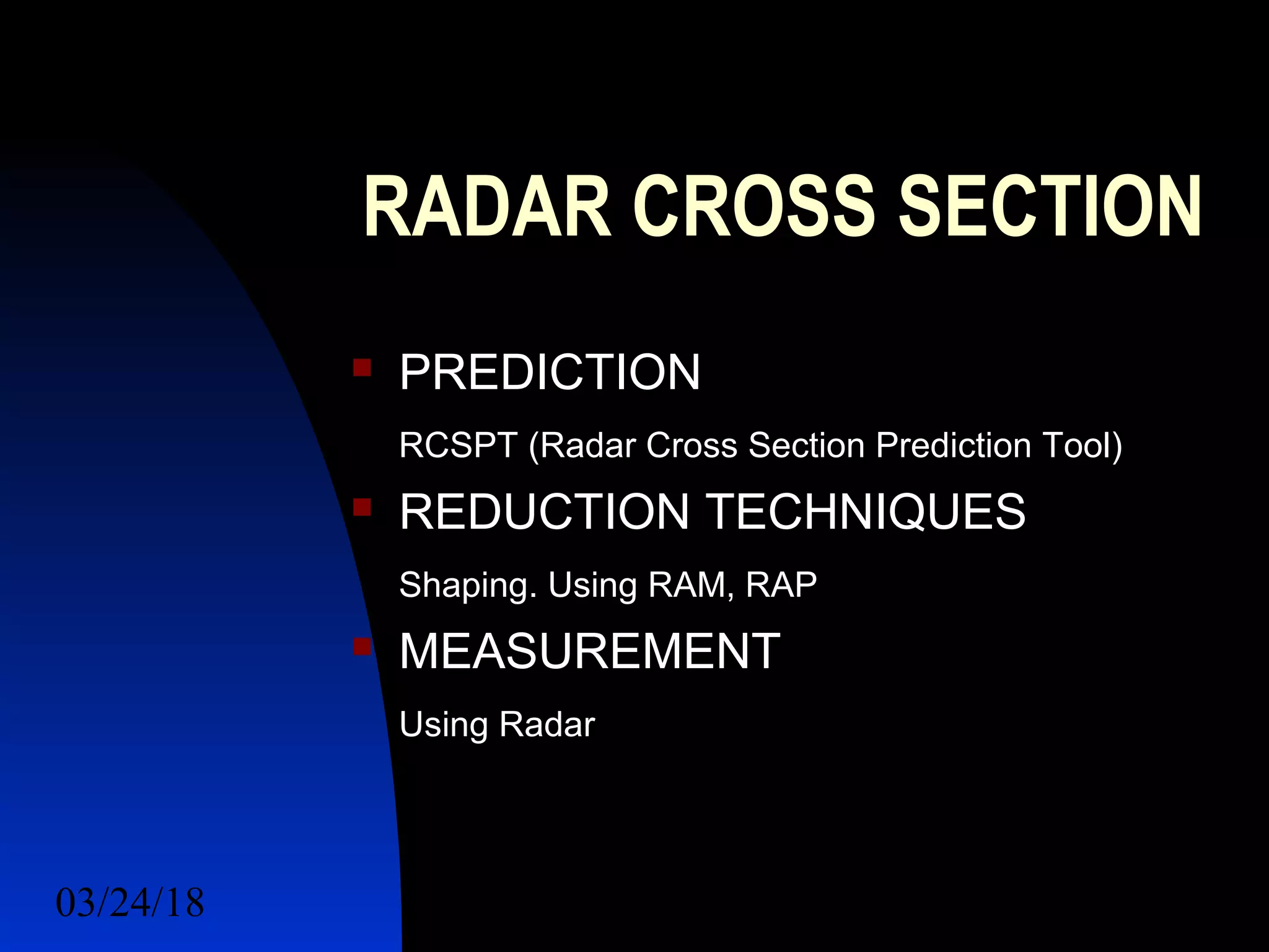 Radar Cross Section | PPT