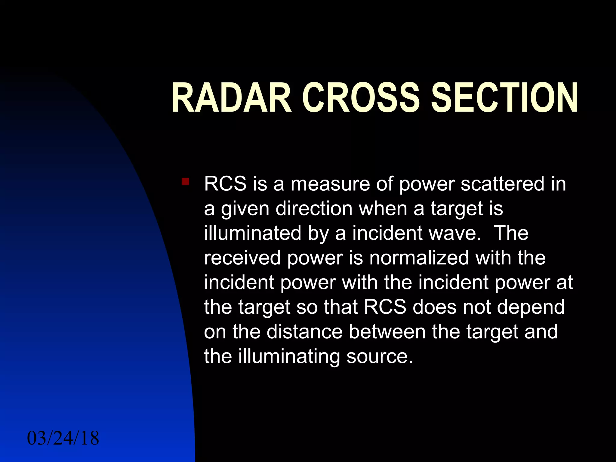 Radar Cross Section | PPT