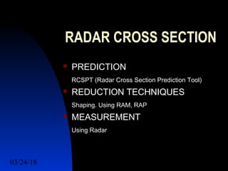 Radar Cross Section | PPT
