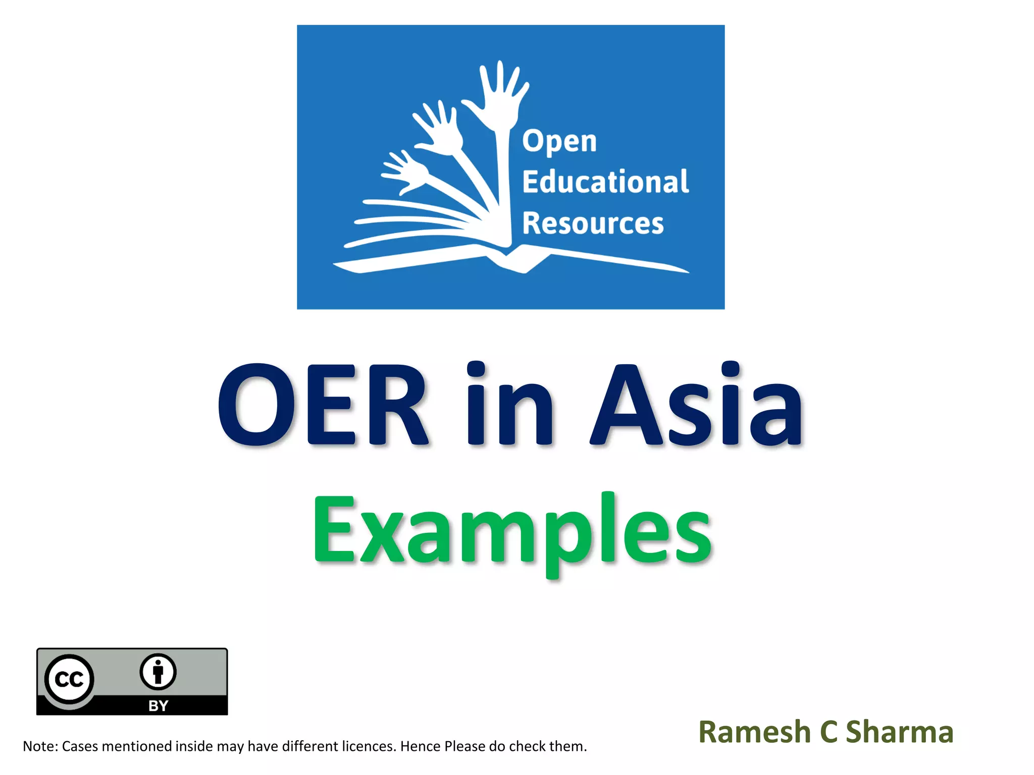 Selected examples of OER in Asia | PDF