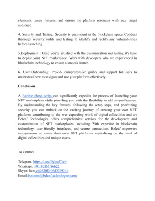 Rarible clone script | PDF