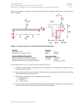 Reinforced concrete assignments 2017 | PDF