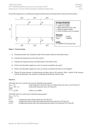 Reinforced concrete assignments 2017 | PDF