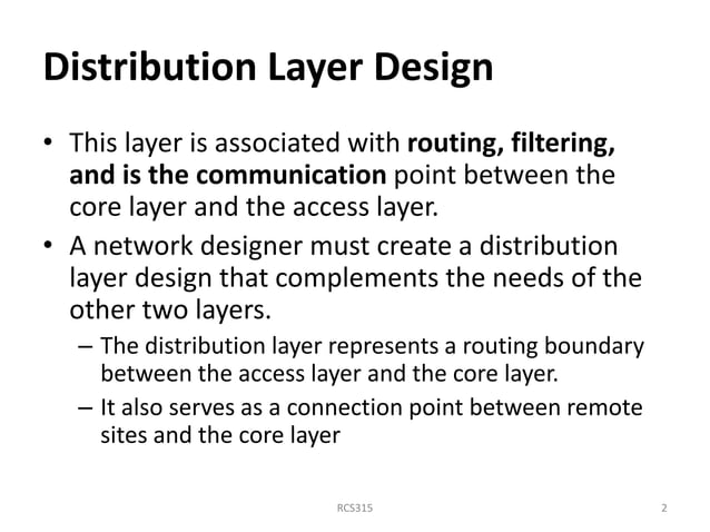 distribution layer | PPT
