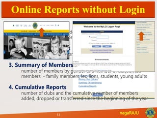 MyLCI for Region and Zone Chairpersons | PPTX