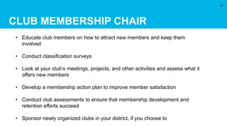 Roles of Rotary club leaders | PPTX