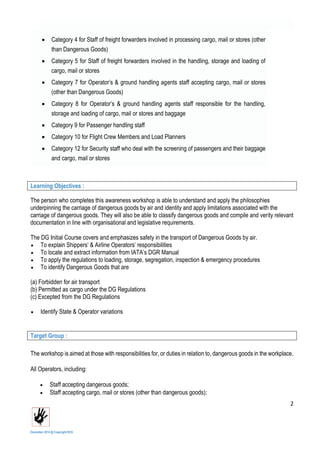 Rcs hse 023-12-2014 - dangerous goods awareness training - iata ...