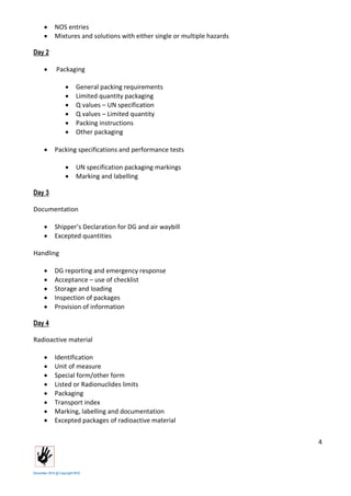 Rcs hse 023-12-2014 - dangerous goods awareness training - iata ...
