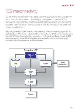 RCS Hub - Driving global interconnectivity for RCS | PDF