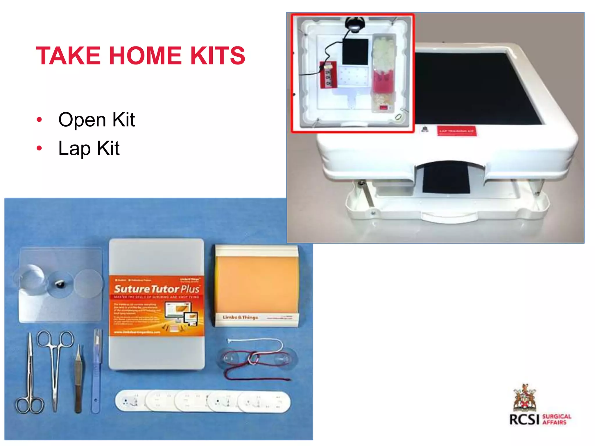 Rcsi online resources and take home kits | PPTX