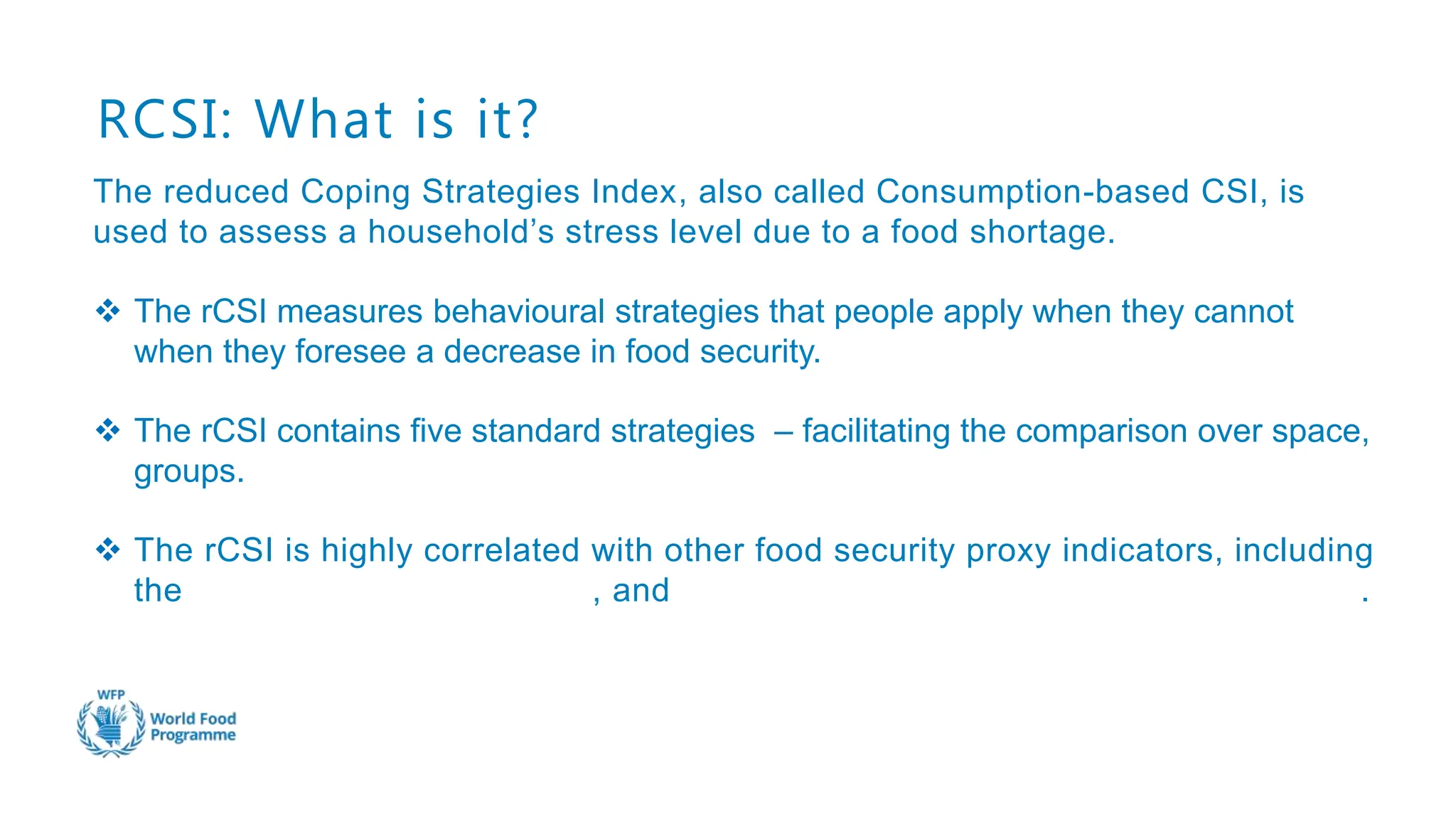 Reduced Coping Strategies Index (rCSI) Needs Assessments.pptx