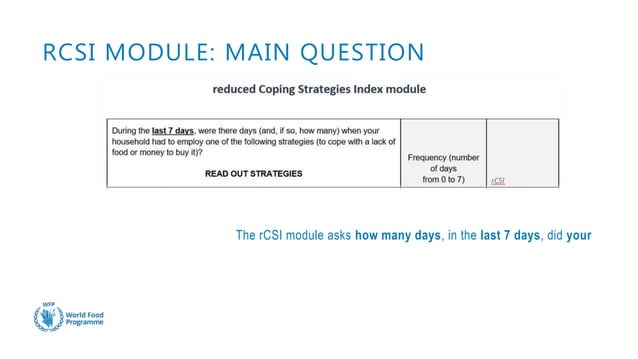 Reduced Coping Strategies Index (rCSI) Needs Assessments.pptx