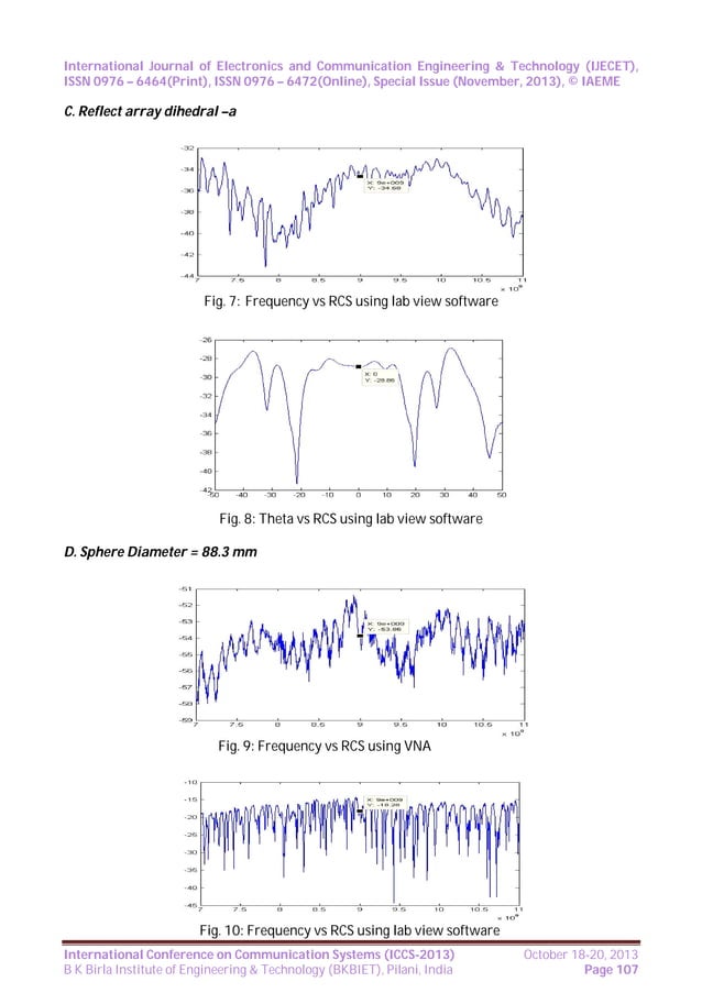 Rcs measurement calibration of an anechoic chamber and rcs | PDF