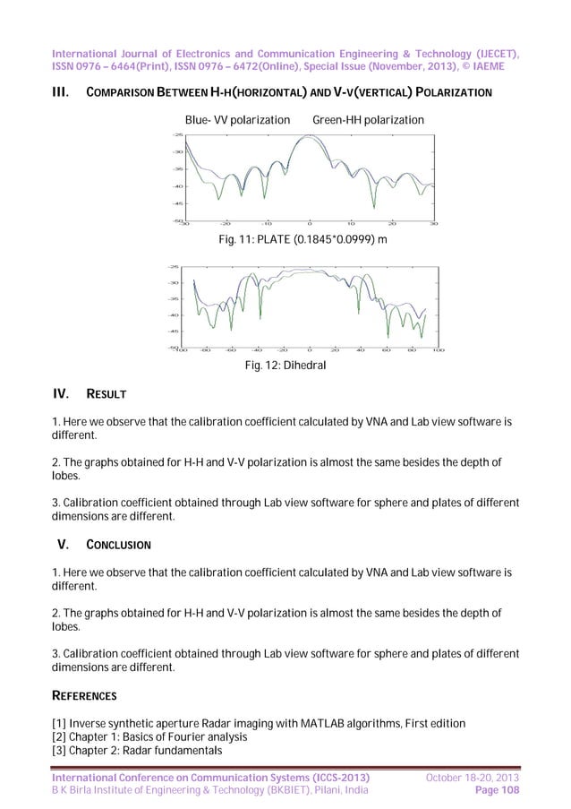 Rcs measurement calibration of an anechoic chamber and rcs | PDF