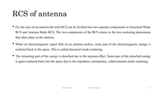 Radar Cross Section Reduction | PPTX