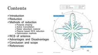 Radar Cross Section Reduction | PPTX