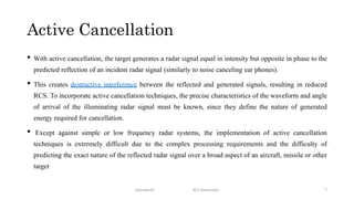 Radar Cross Section Reduction | PPTX