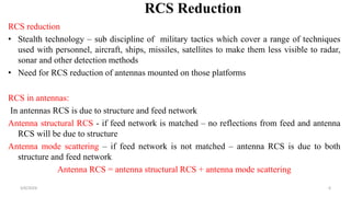 Radar Cross Section reduction in antennas.pptx