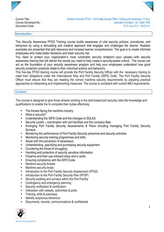 Rcs sec 012-08-2014 - program schedule + course outline - (maritime ...