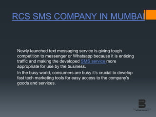 RCS SMS SERVICES | PPT