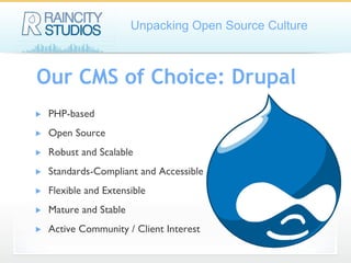Rcs Unpacking Open Source Culture | PPT