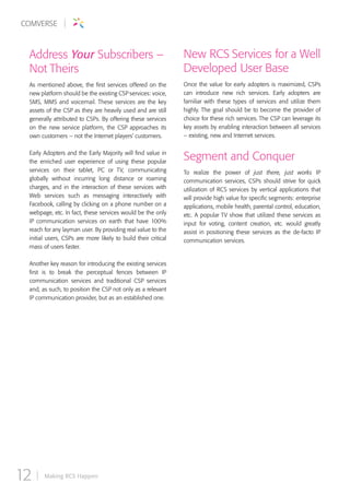 Making RCS Happen | PDF