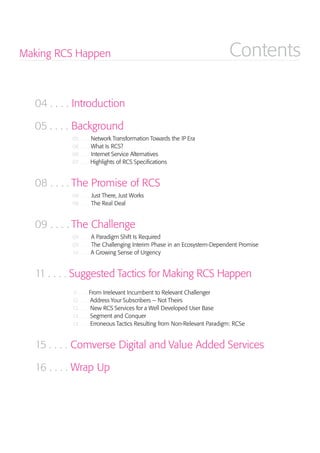 Making RCS Happen | PDF