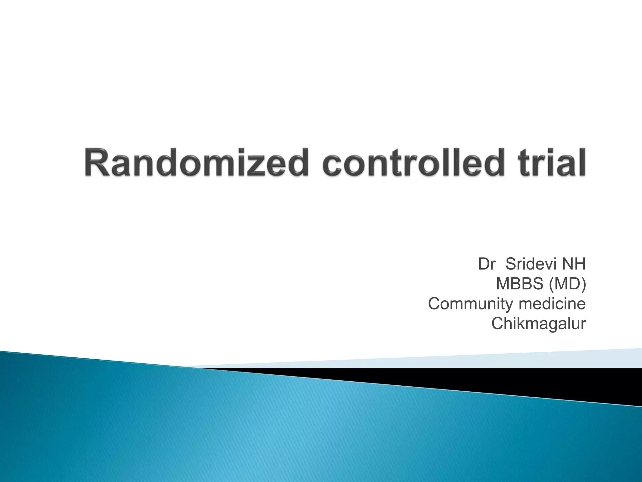 randomised controlled trial | PPT