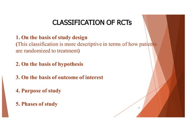 Randomised Controlled Trial, RCT, Experimental study | PDF