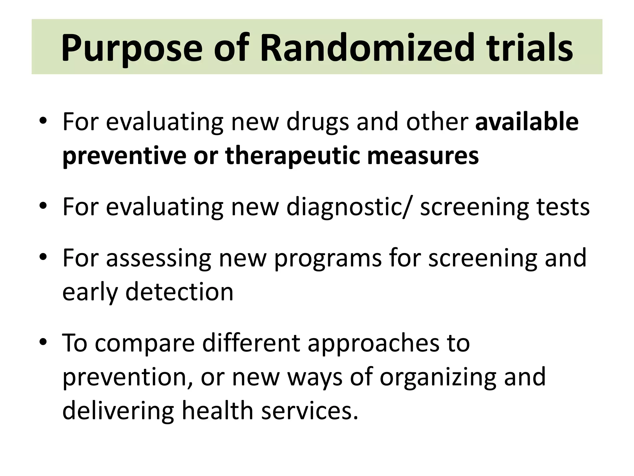 Randomized CLinical Trail | PPT