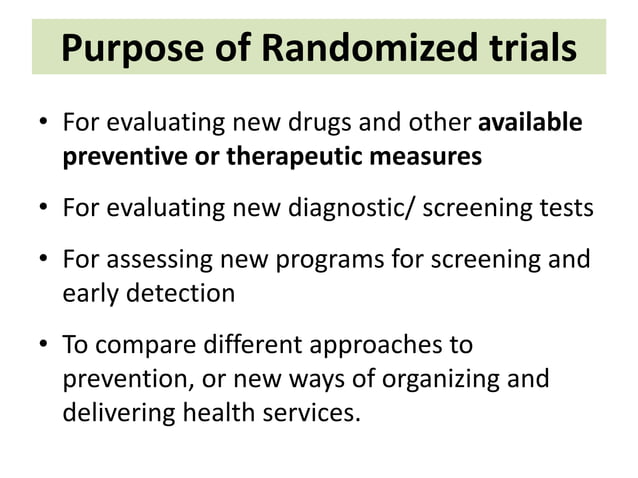 Randomized CLinical Trail | PPT