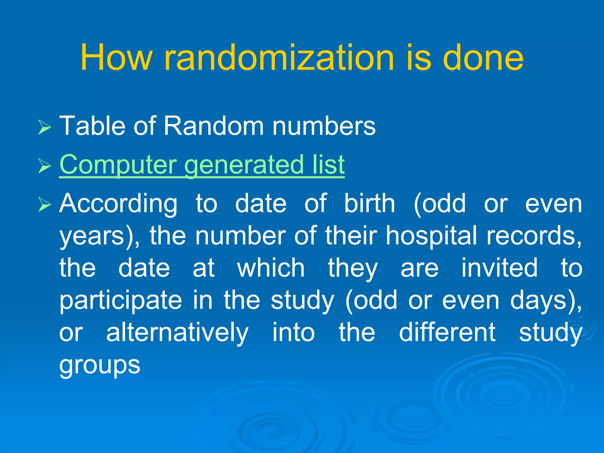 Randomized Controlled Trial | PPTX