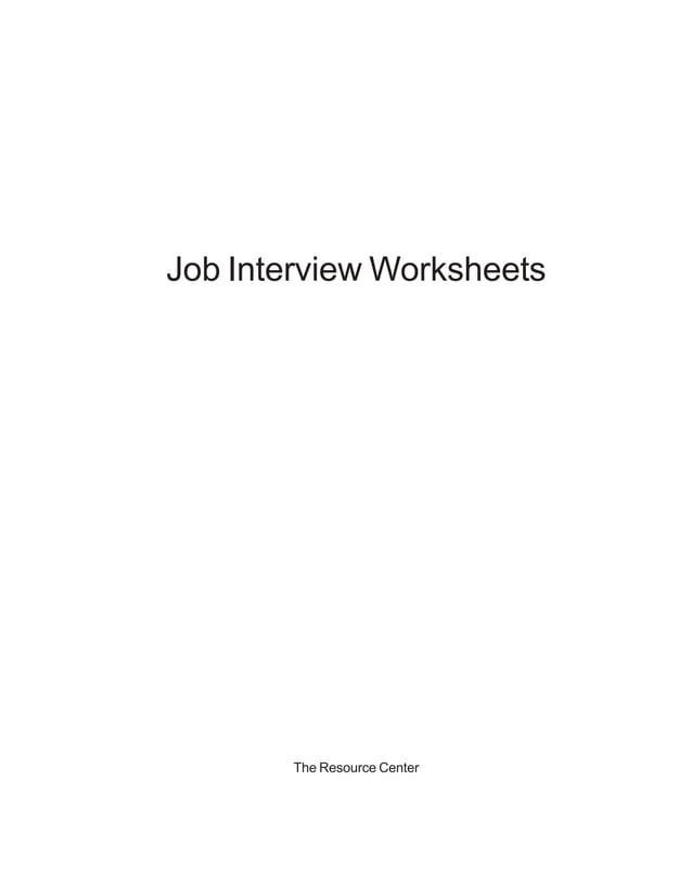 Rct interview worksheet. | PDF