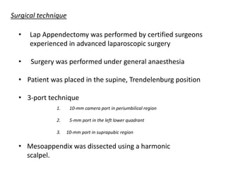 RCT on Base tie in laparoscopic appendecomy (Journal Club).pptx