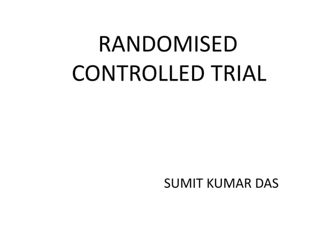 Randomized Controlled Trial | PPTX