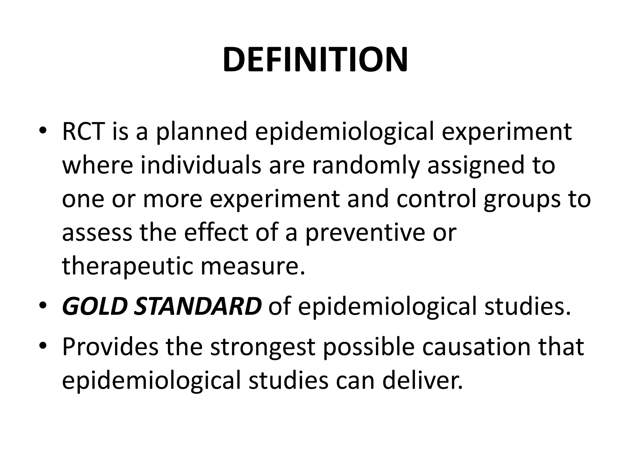 Introduction to Randomized control trial | PPTX