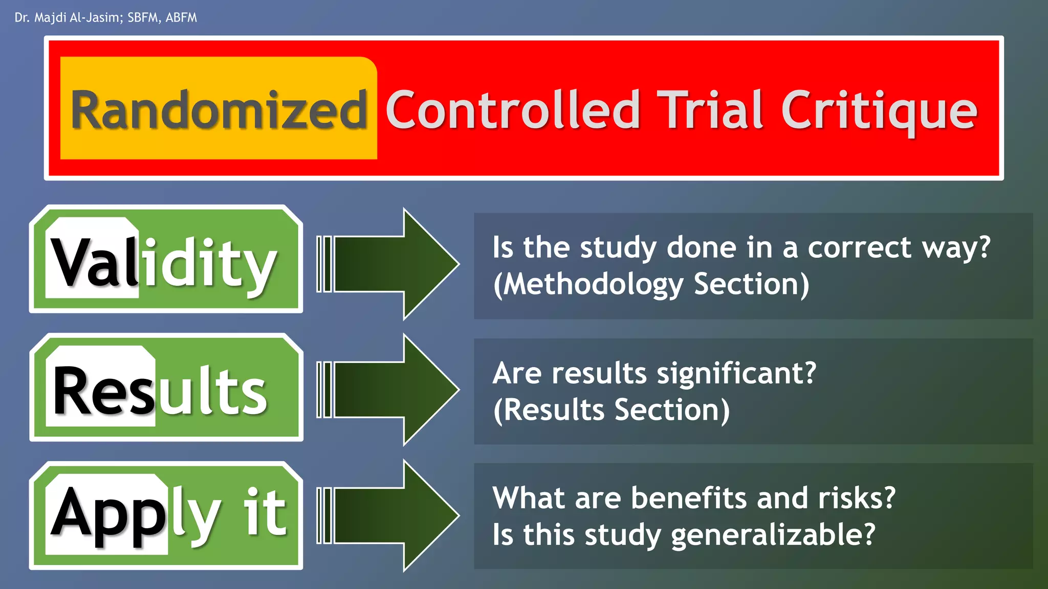 RCT Critical Appraisal - Results | PDF