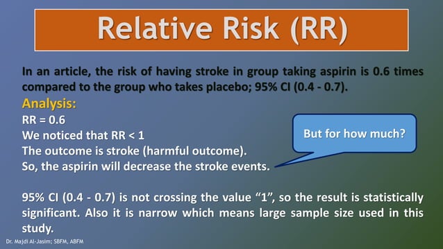 RCT Critical Appraisal - Results
