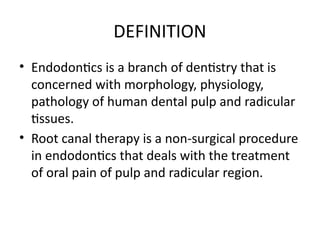 ENDODONTICS: RCT(ROOT CANAL THERAPY).pptx