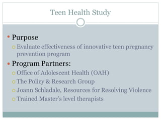 Lessons Learned from Implementing an Adolescent-focused RCT in Mental ...