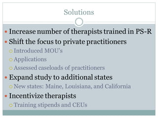 Lessons Learned from Implementing an Adolescent-focused RCT in Mental Health Settings | PDF