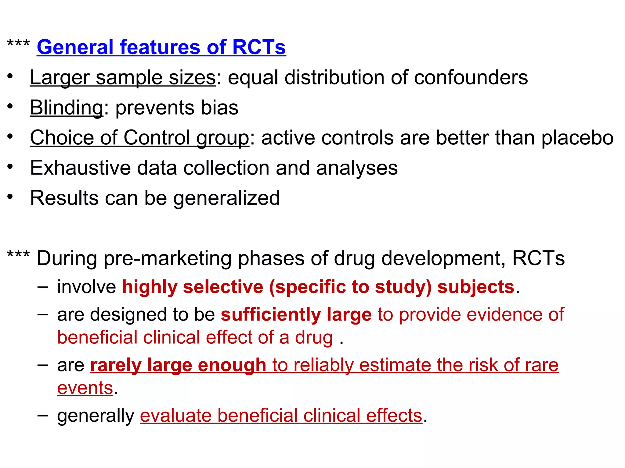 Randomized Controlled Trials and Large Simple Trials in ...