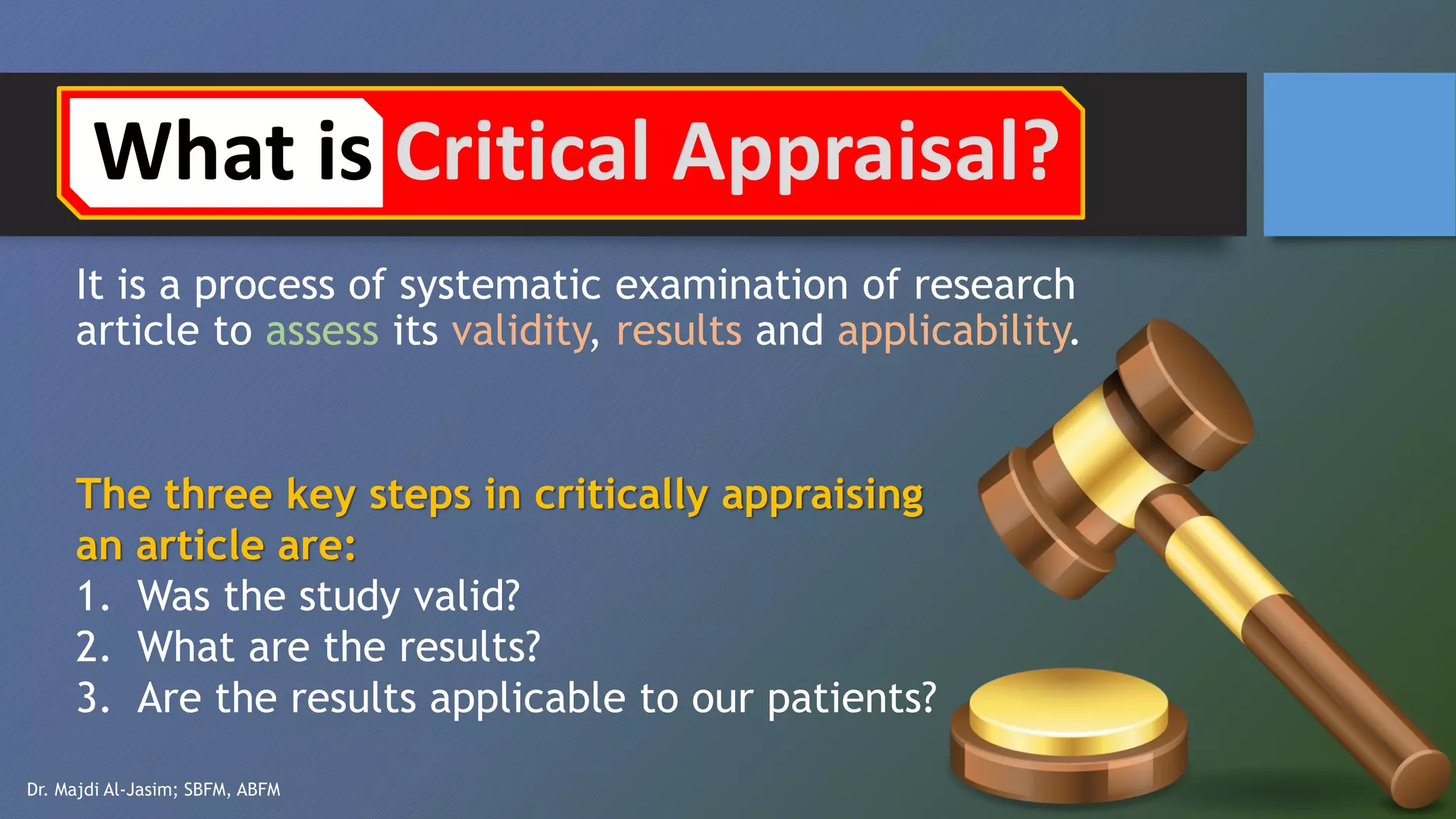 RCT Critical Appraisal - Validity | PDF
