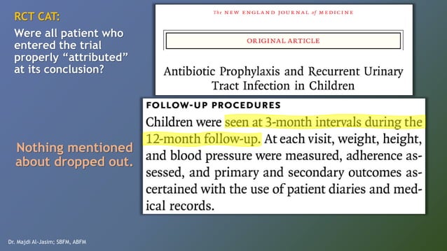 RCT Critical Appraisal - Validity | PDF | Healthcare Industry | Industries