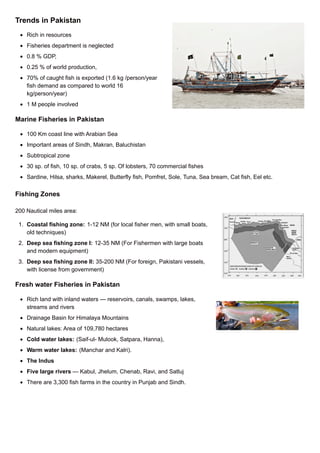 Fish Trends in Pakistan (RCVetS.com) | PDF