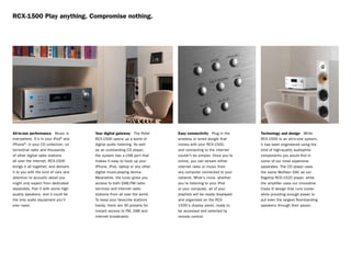 Rcx1500 brochure | PPT