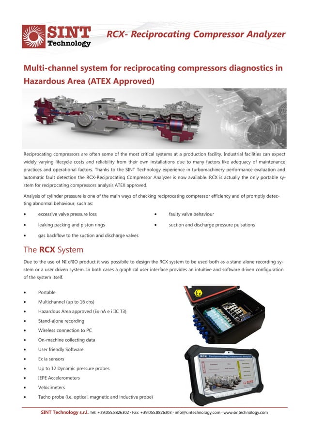 RCX- Reciprocating Compressor Analyzer | PDF