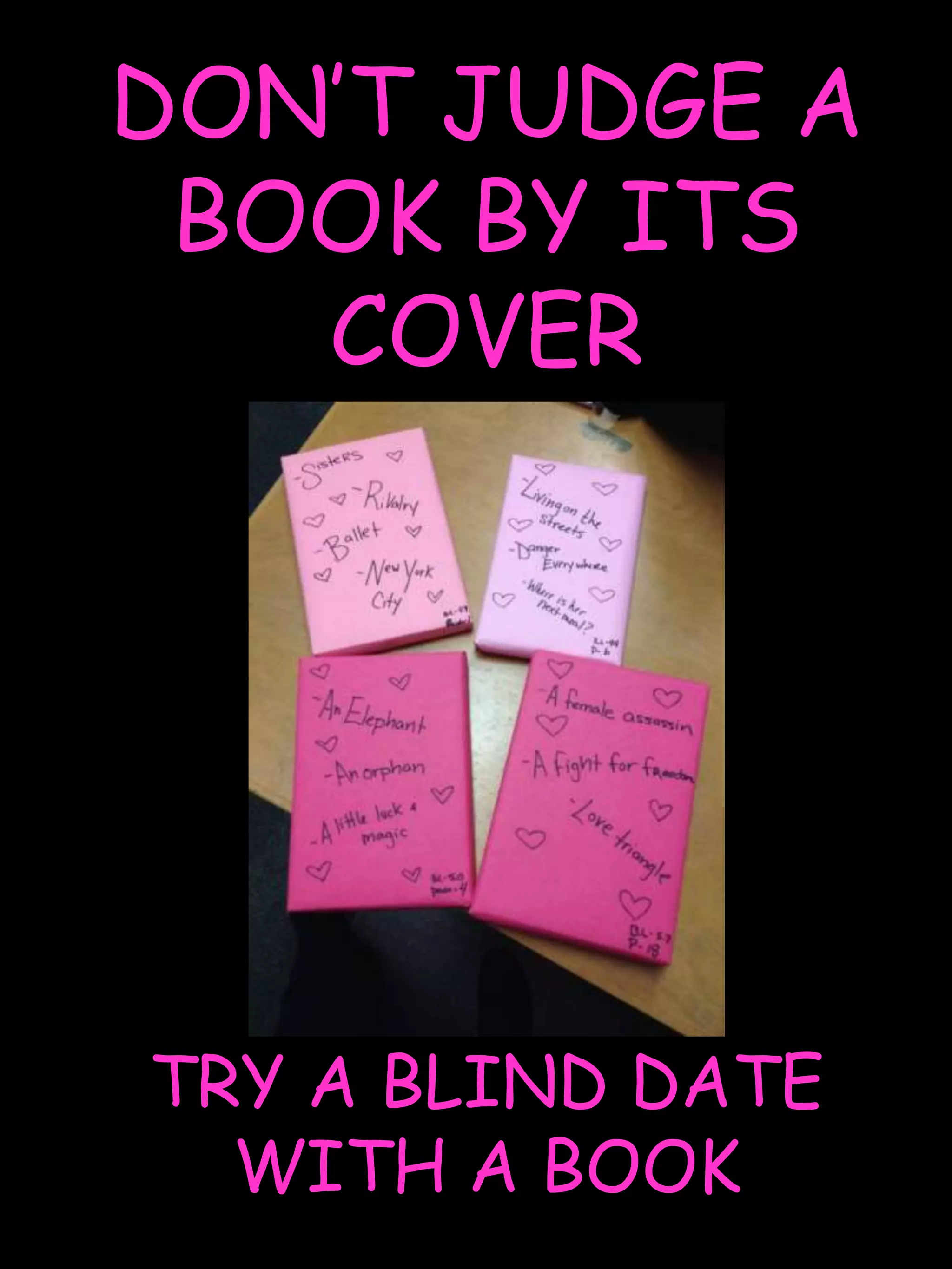 Blinddateposters | PPTX | Books and Literature