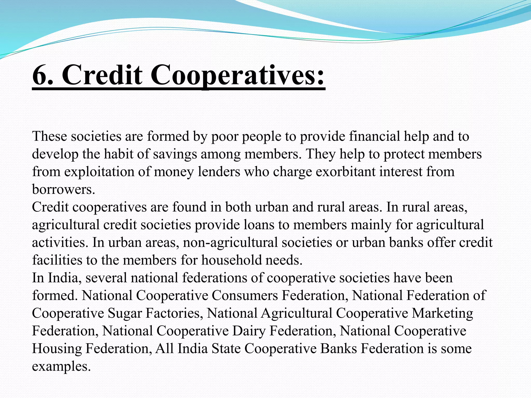 types of cooperative society | PPTX